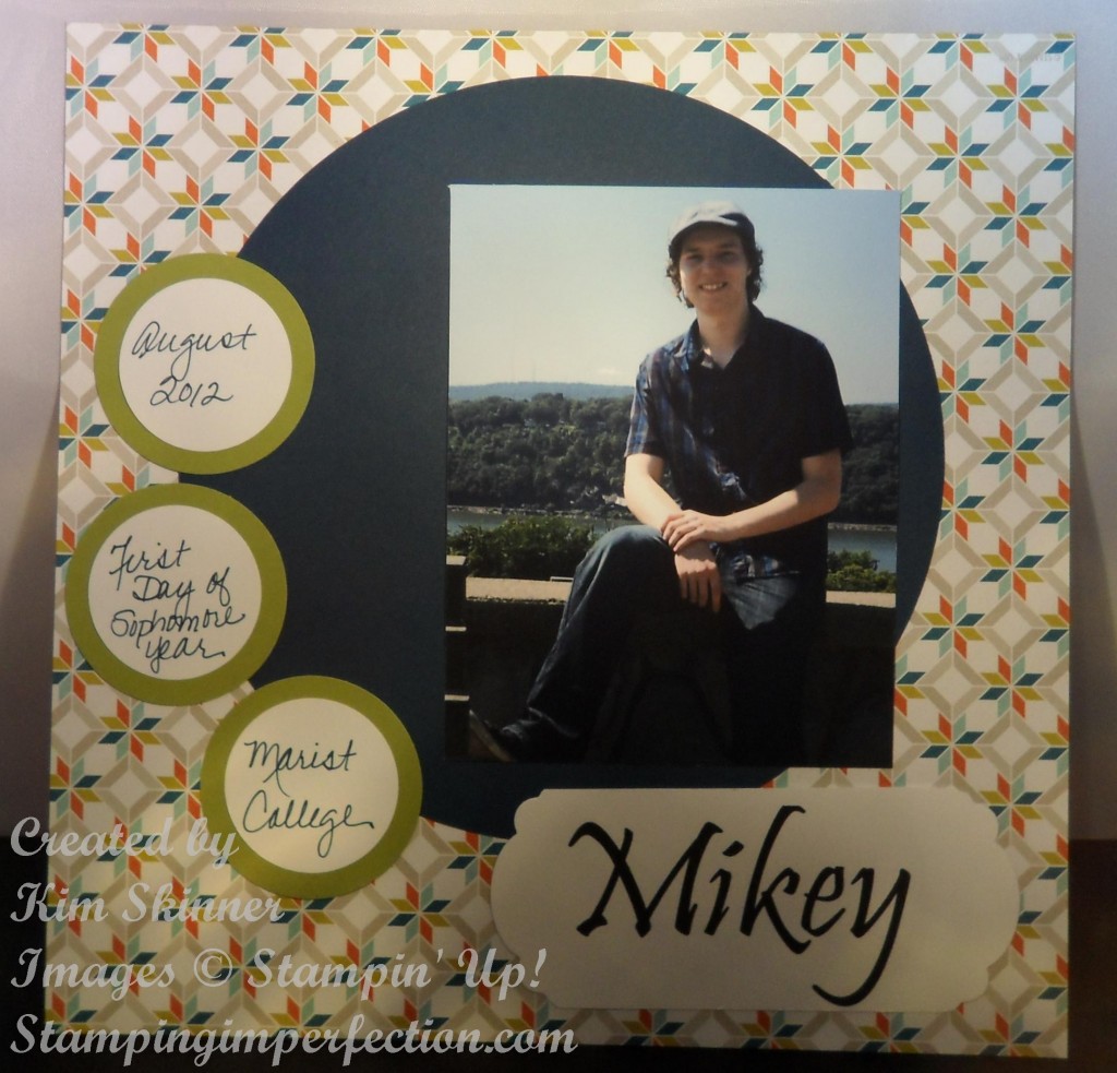 A Great Scrapbook Layout – Stamping Imperfection