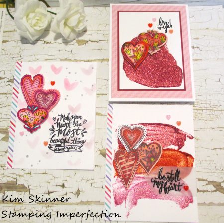 Mixed Media Valentine’s Day Cards – Stamping Imperfection
